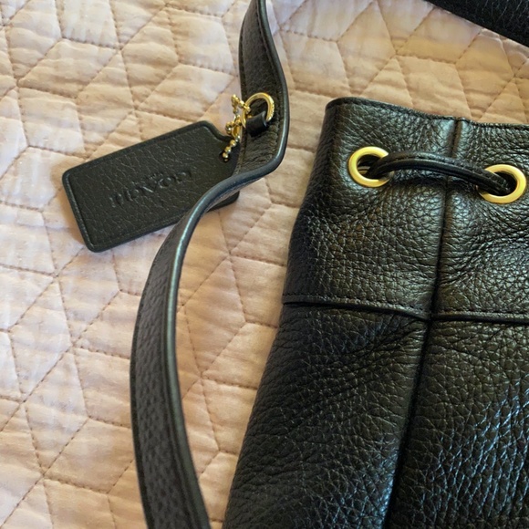 Coach | Bags | Coach Black Pebble Leather Billie Backpack F2908 | Poshmark